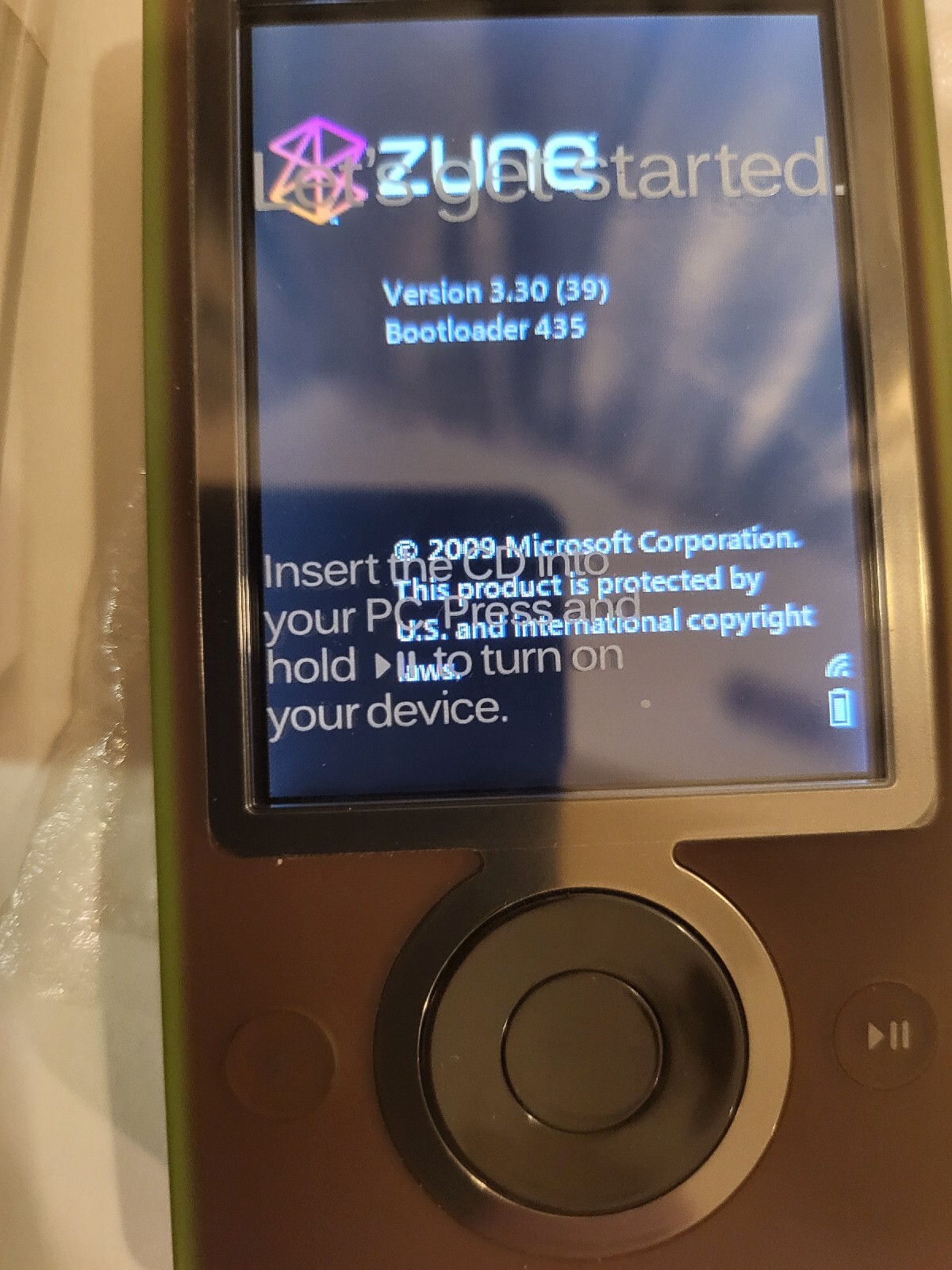 NEW Microsoft Zune Brown Peter Quill Star Lord GotG Guardians of the ...