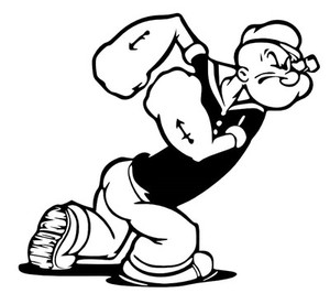 Popeye vinyl car Decal / Sticker | eBay