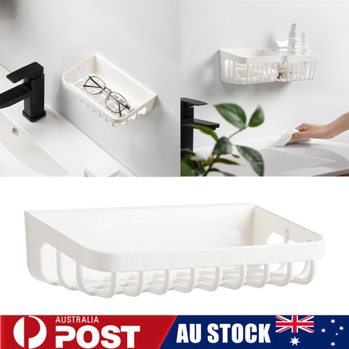 Bathroom Hollowed Out Drainage Storage Rack Wall Mounted Washcloth ...