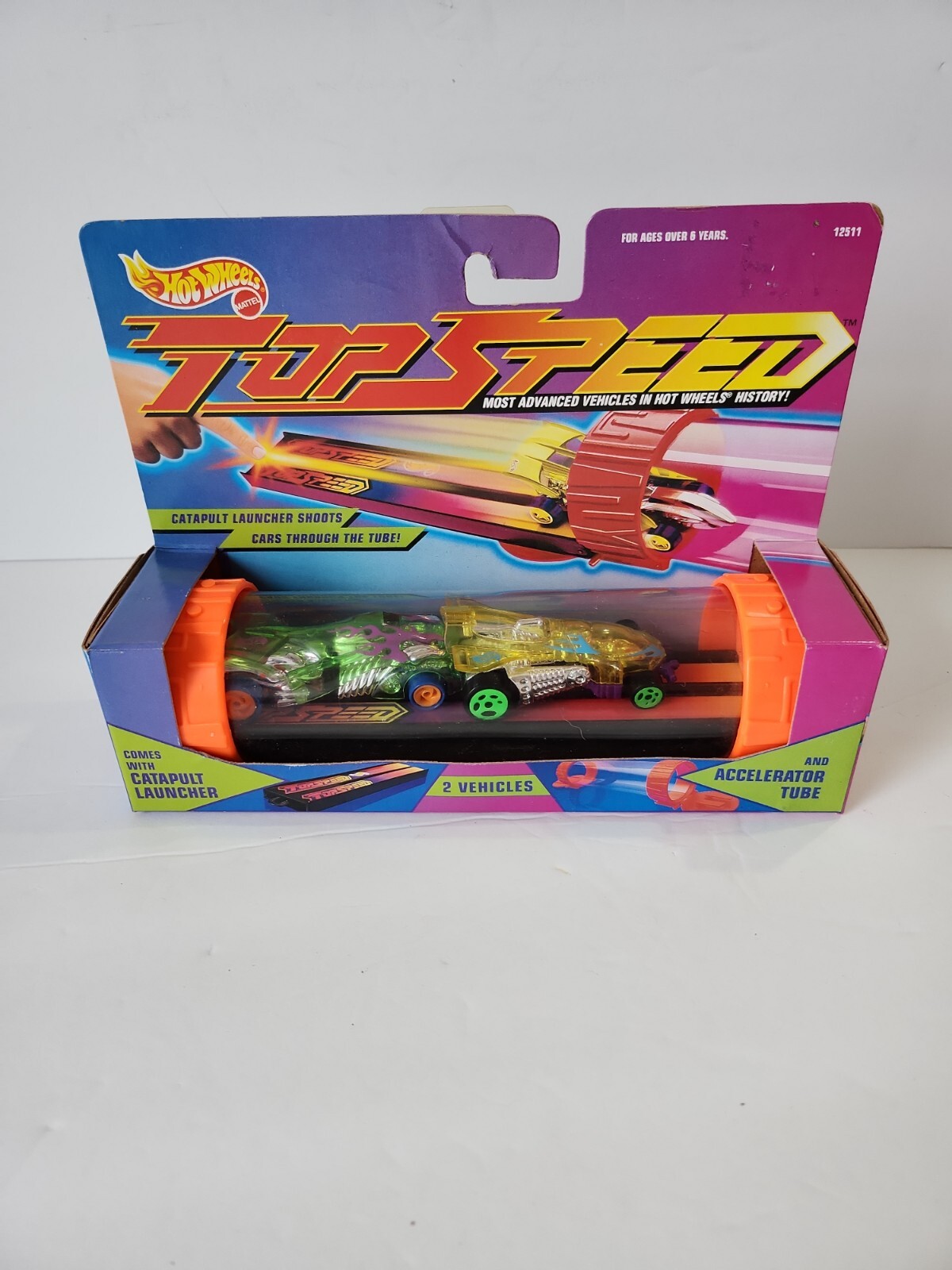 1994 Hot Wheels Top Speed Catapult Launcher Accelerator Tube, 2 Pipe ...