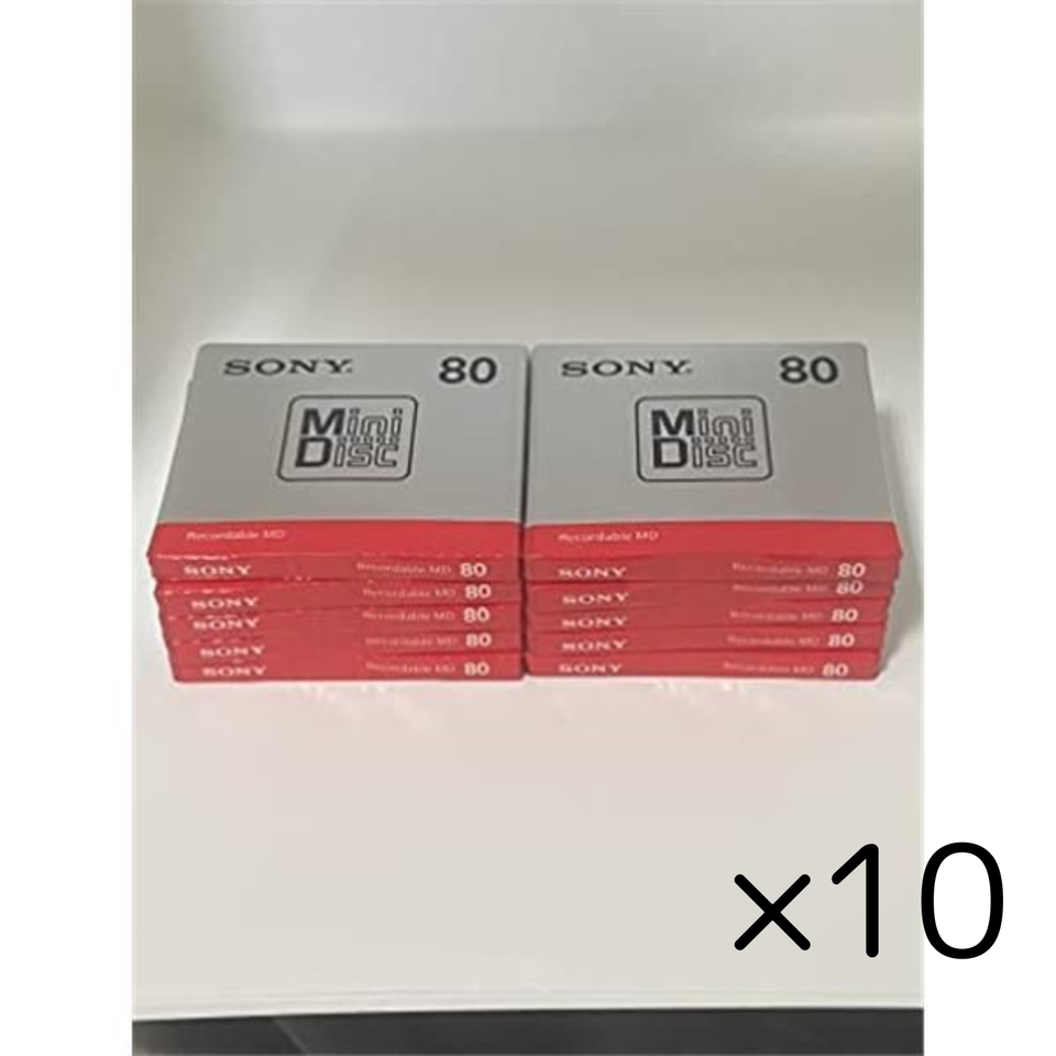 MDW80T Lot Set Sony MD Minidisc 80 Minutes Recordable Blank Media Mini ...