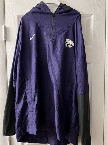 Kansas State Wildcats Jacket Mens Extra Large Nike Hooded 1/4 Zip ...