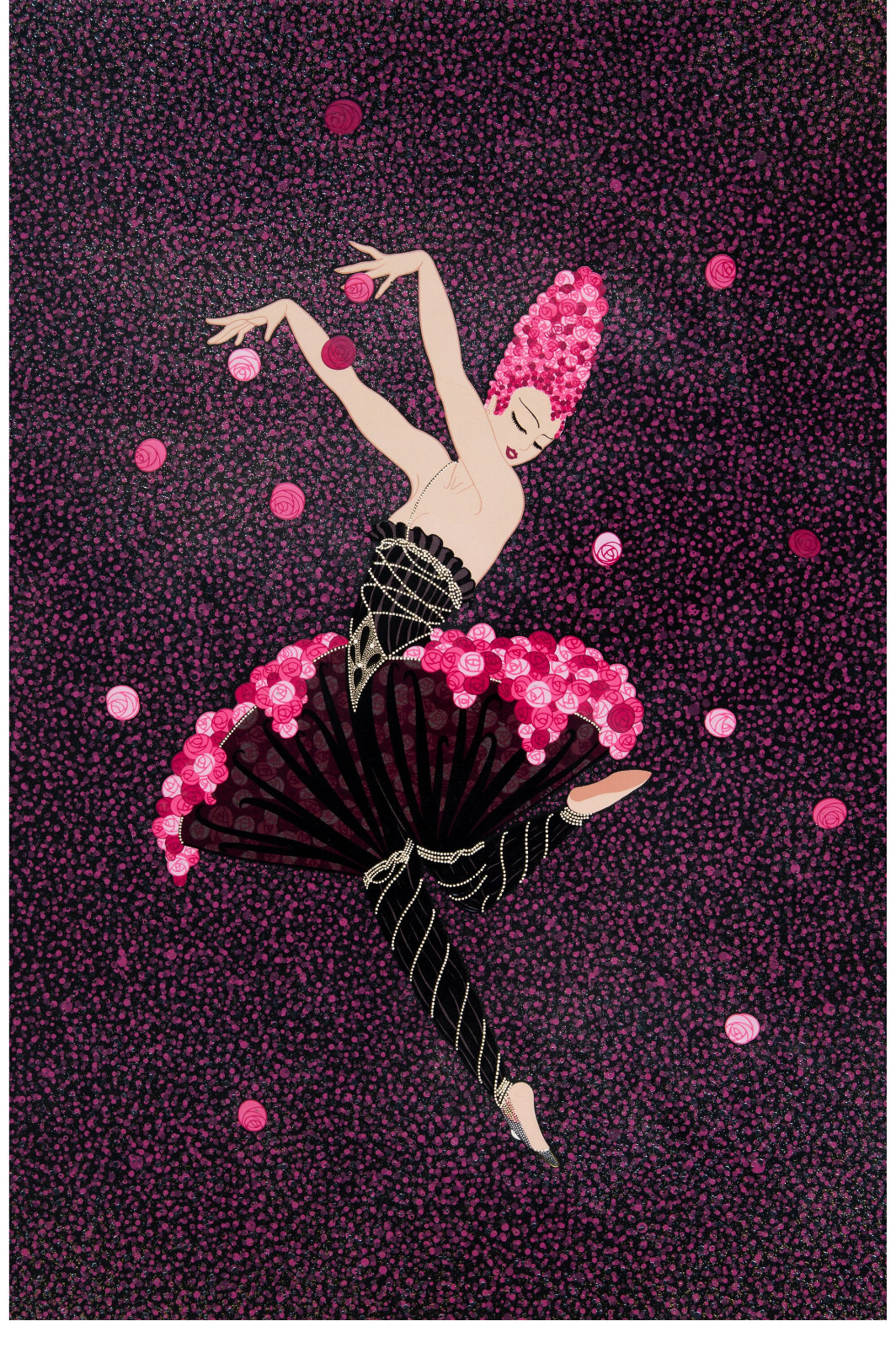 Erte: The Rose Dancer 22x30 Archival Quality Fine Art Print | eBay