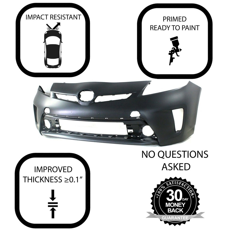 Primed Front Bumper Cover Fascia for 2012-2015 Toyota Prius 5211947934 ...