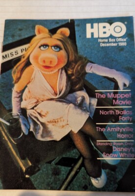 Vintage HBO HOME BOX OFFICE Guide December 1980 Muppet Movie Miss Piggy ...