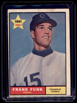 1961 Topps Frank Funk Rookie Indians #362 2001 Low Grade | eBay