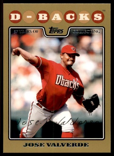 2008 Topps Gold Jose Valverde /2008 Arizona Diamondbacks #180 | eBay