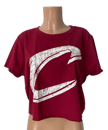 Women's Cleveland Cavaliers Crop Top Shirt Size Large Ladies NBA Cavs ...