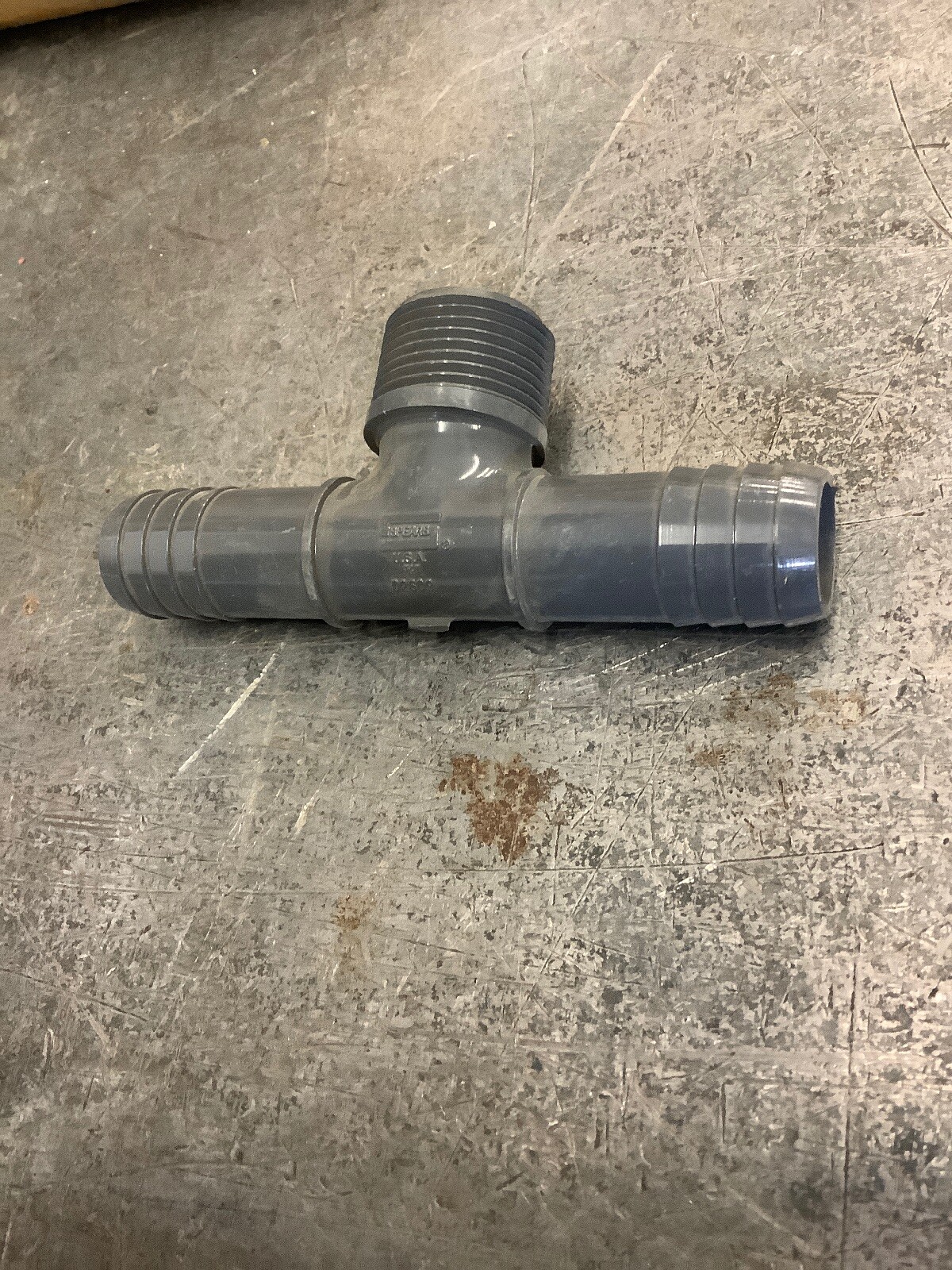 Fitting+Spears+D2609+2+in+Tube+Barbed+Tee+Sch+80+PVC for sale online | eBay