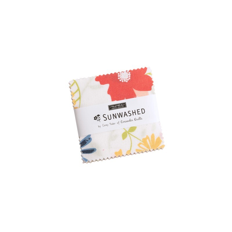 Moda SUNWASHED Corey Yoder Quilting MINI CHARM PACK 42- 2 1/2" squares ...