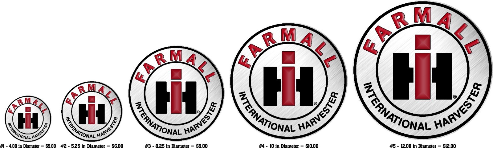 Farmall International Harvester – Round Emblem Sticker Decal - La Paz ...