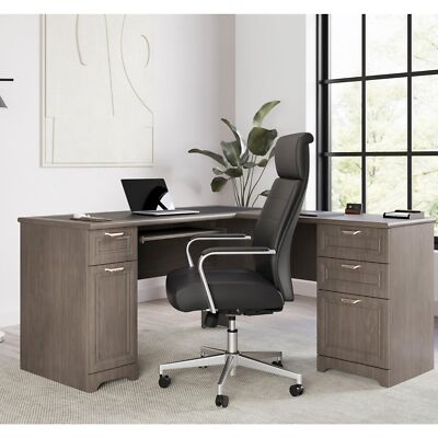 Realspace® Magellan 59"W L-Shape Corner Computer Desk, Gray | eBay