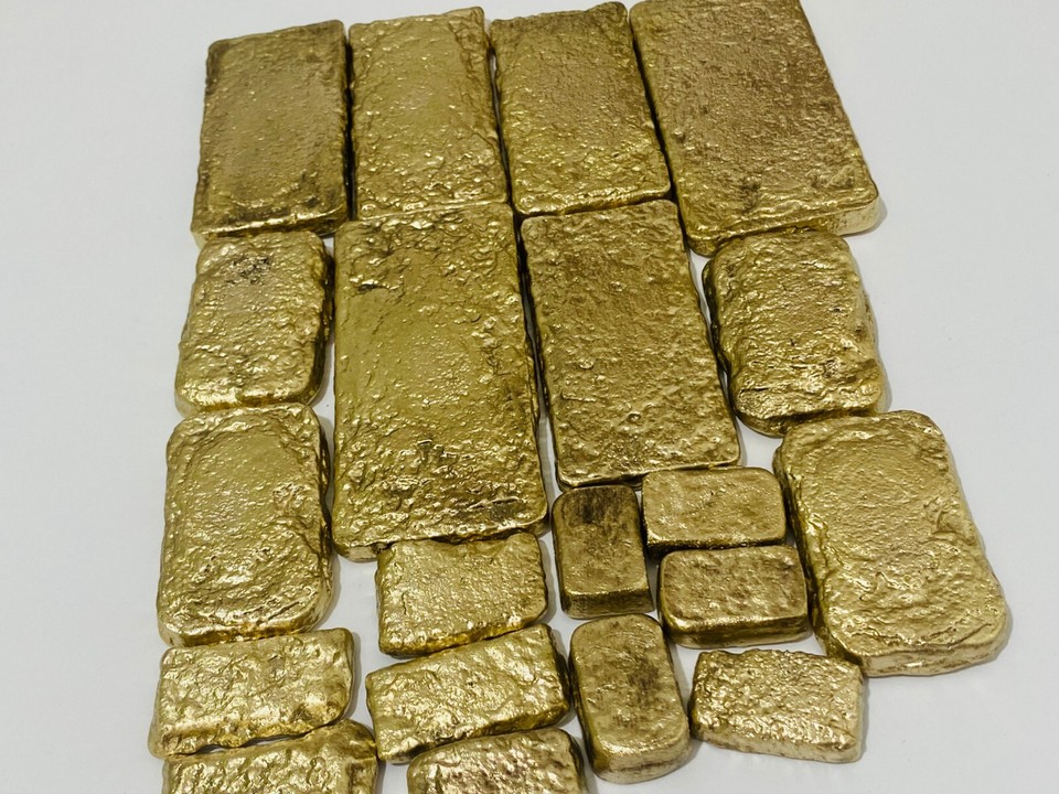 350 Grams Scrap Gold Bar For Gold Recovery Melted Different Computer ...