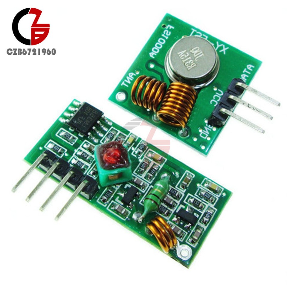 5Pcs 315Mhz RF Transmitter&Receiver Module Kits for Arduino ARM MCU ...