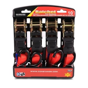Motorcycle automatic ratchet straps red quick release Motorbike ...