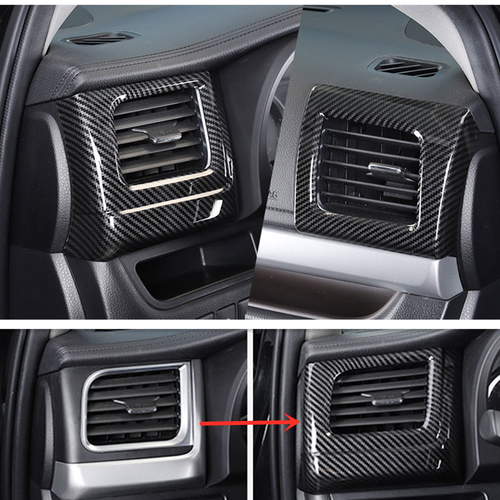 For Toyota Highlander 2017-2019Carbon Fiber Look Side Air Vent Outlet ...