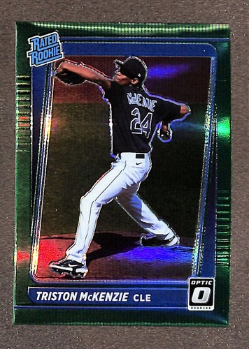 2021 Donruss Optic Rated Rookie #50 Triston McKenzie Green Prizm /5 | eBay