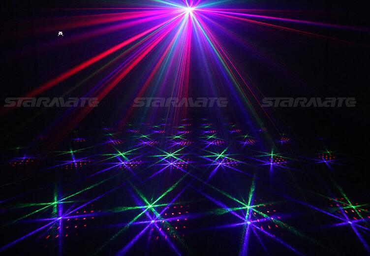 Remote RGB Full Color Patterns Stage Laser Light DJ KTV Home Xmas Party ...