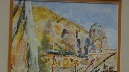 JESSICA ZEMSKY (BORN 1923,MONTANA) FRAMED ORIGINAL MIX MEDIA PAINTING ...