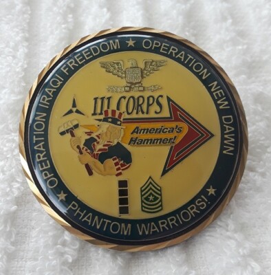 AUTHENTIC III CORPS MNC-I in IRAQ NEW DAWN OND SJA JUDGE JAG RARE ...