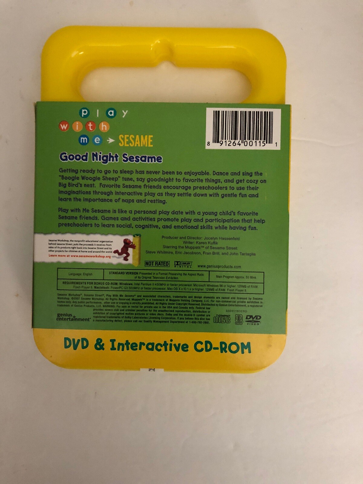 Play with Me Sesame: Good Night Sesame (DVD, 2007) Sesame Street DVD ...