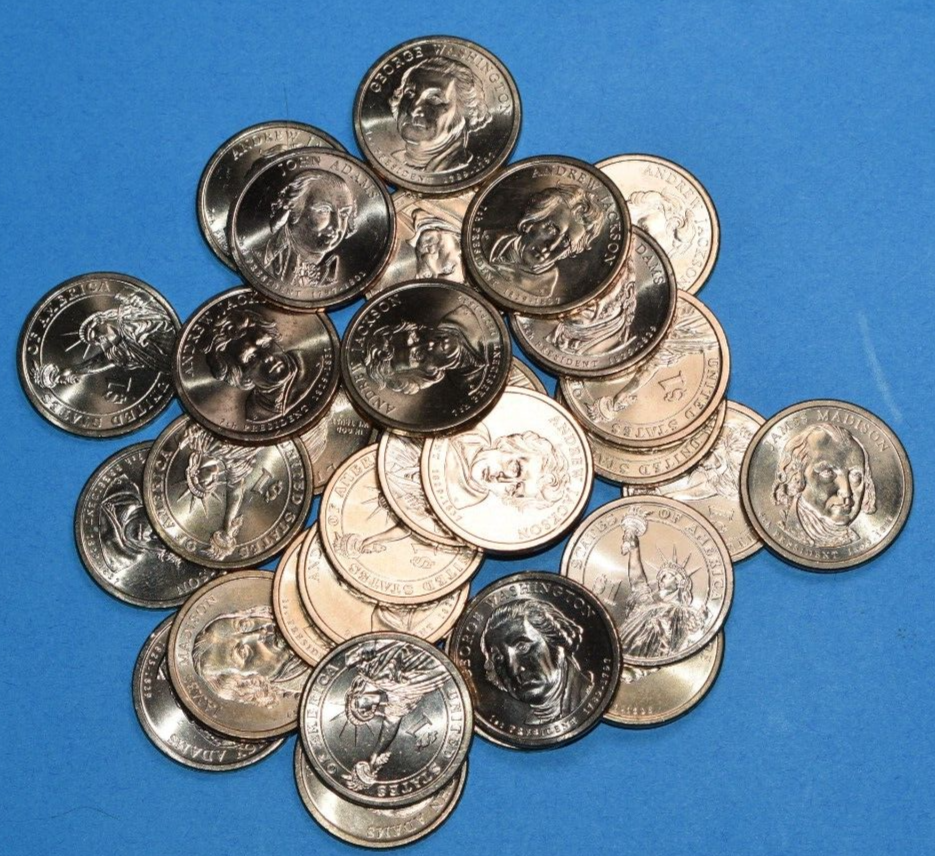 Roll Of Dollar Coins USA Dollar Mini Roll Of 15 BU Presidential Coins
