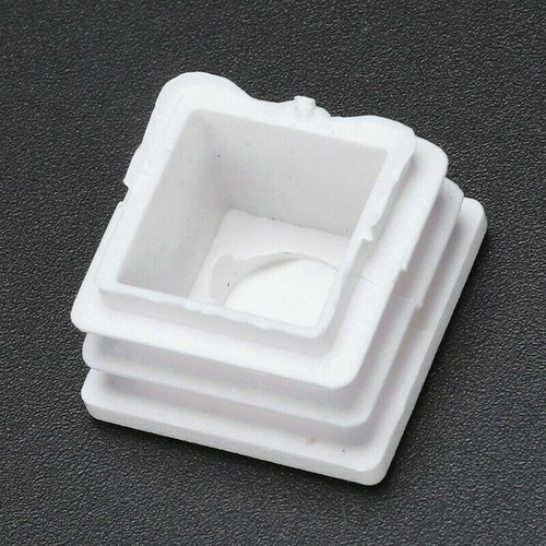 Square Plastic End Cap Insert Black White 25x25 1" 50x50 2" 75x75 3 ...