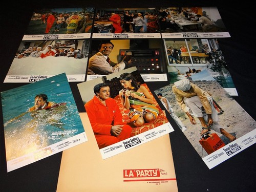 LA PARTY Blake Edwards Peter Sellers Claudine Longet jeu 18 lobby cards ...