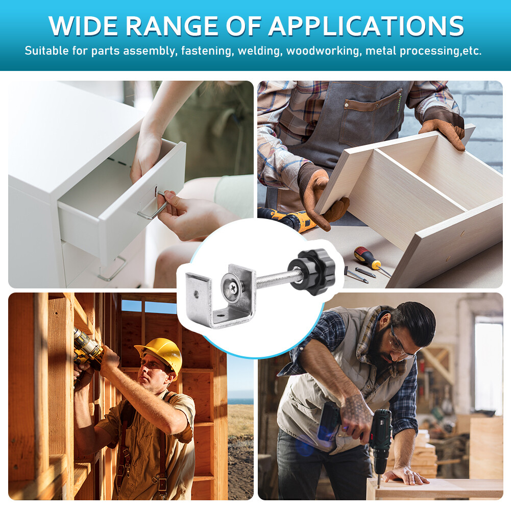 Carpenter Stainless Steel Right Angle Tool Woodworking Heavy Duty Clamp ...