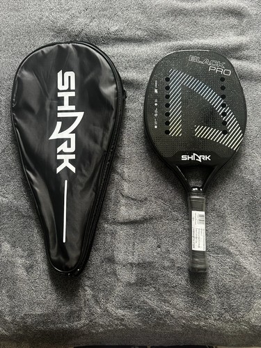 Shark Black Pro Paddle Tennis Racket with Cover | eBay