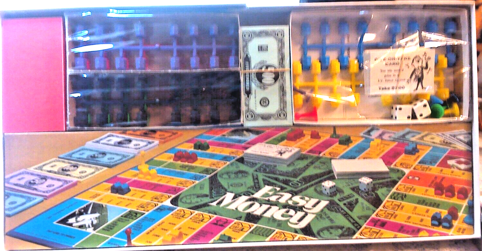 Easy Money Board Game, 1974, 100% Complete Game, Milton Bradley, Never ...