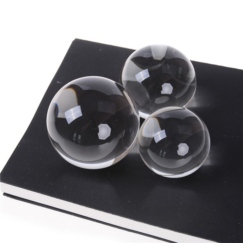 60/70/80mm Contact Juggling Ball Magic Tricks Crystal Ultra Clear Ball ...
