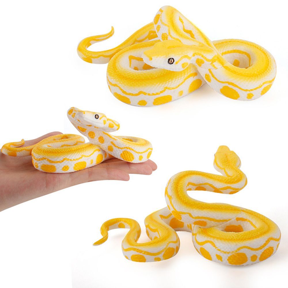 Snake Toys Simulation Snake Animal Model Rubber Snake Figure For Kids ...