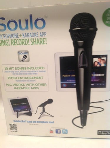 Soulo AM74 Microphone + Karaoke App for iPad iPod 10 free songs + 2 ...