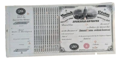 Antique US Internal Revenue Stamp Retail Liquor | eBay
