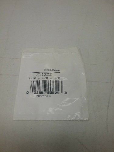 711322 Edelmann Fitting 3/16 X 1/8 X 1/8 | eBay