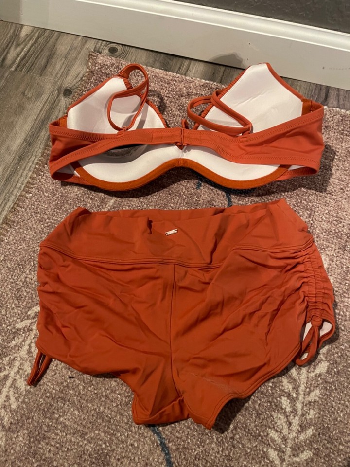 Pink By Victorias Secret 2 Piece Bikini Rust Top Large Bottom Medium | eBay