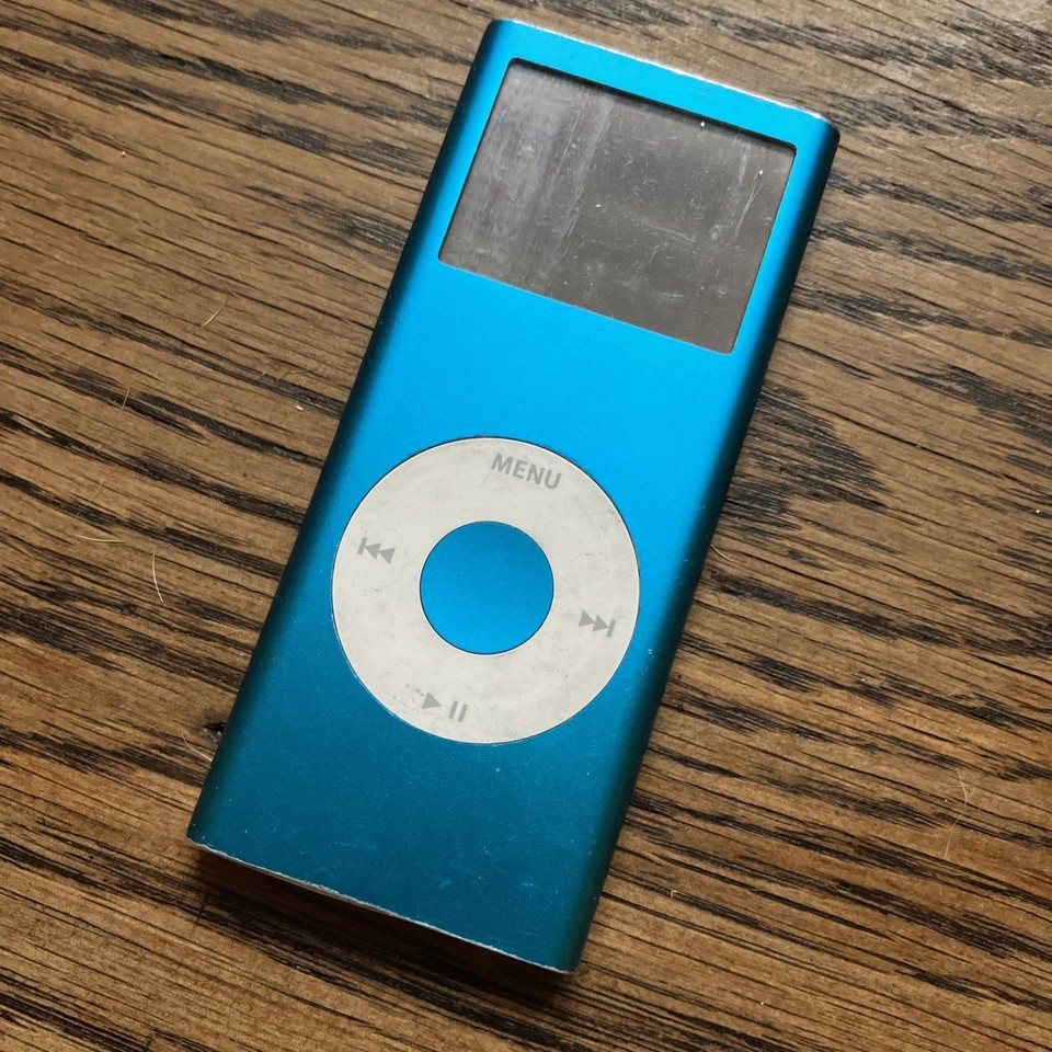 Retro Blue Ipod Nano A1199, 2nd Generation, 4GB Full, vintage (A413 ...