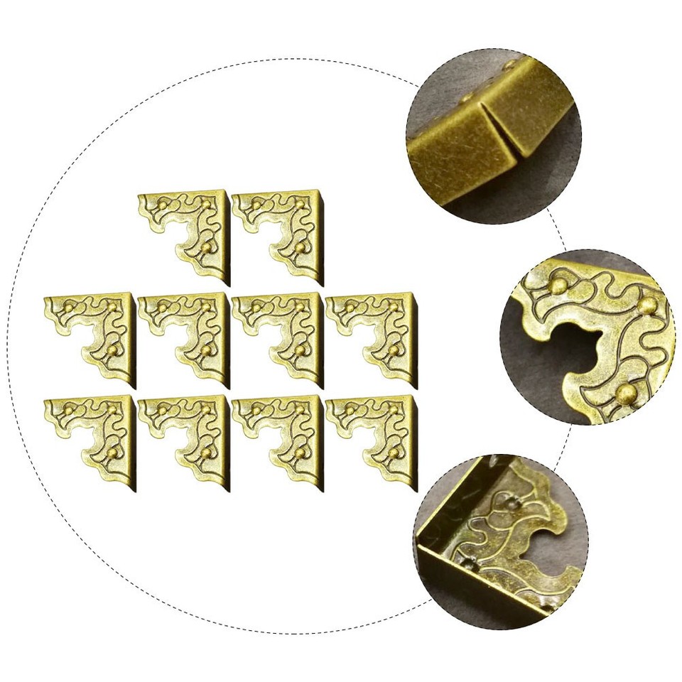 20 Pcs Protective Corner Protector Chinese Style Protectors Bronze ...