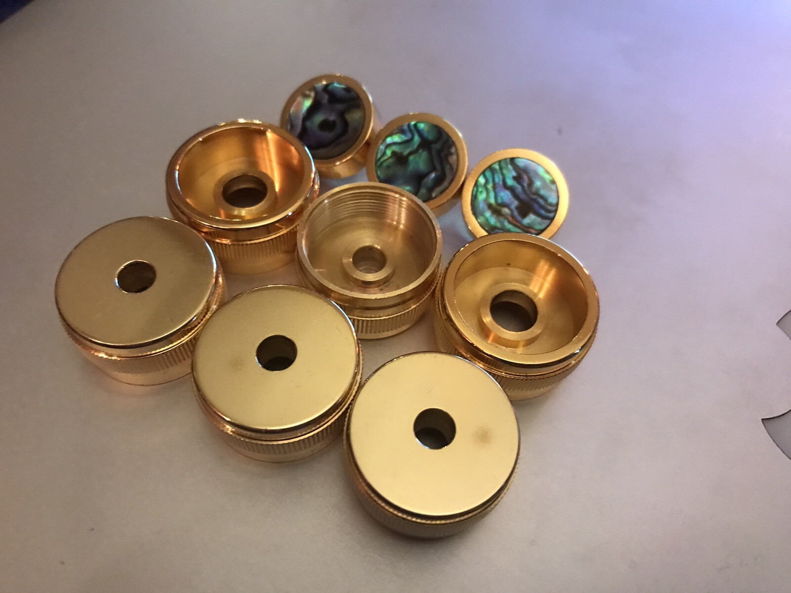 Andalucia trumpet Heavy valve caps Gold Plate | eBay