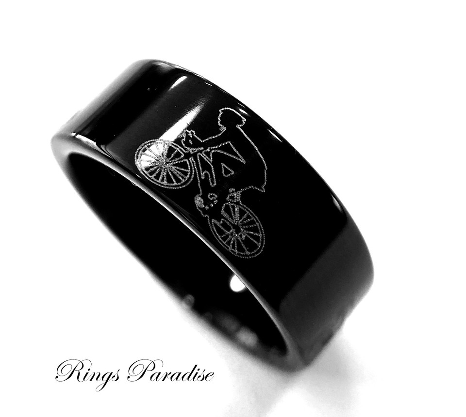 Sport Rings, Cycling Race Ring, Mens Tungsten Bands, Custom Made Rings ...