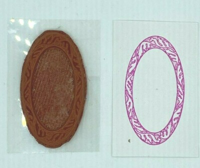 Framed Oval Unmounted Rubber Stamp, Oval Stamp | eBay