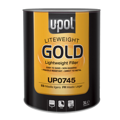 3 Liter U-Pol Liteweight Gold Lightweight Body Filler UP0745 ...