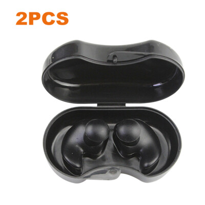 2 Pairs Silicone Kids Children Swimming Shower Waterproof Earplugs Ear ...