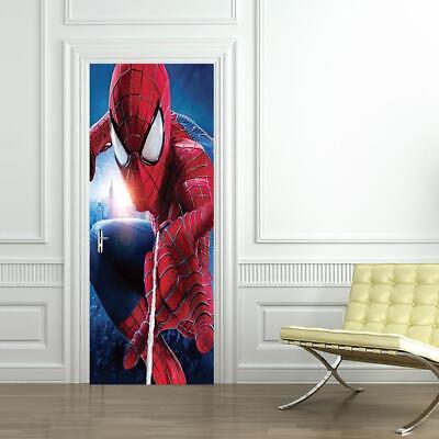 Spider-Man DOOR WRAP Decal Sticker Wall Mural Personalized ANY NAME ...
