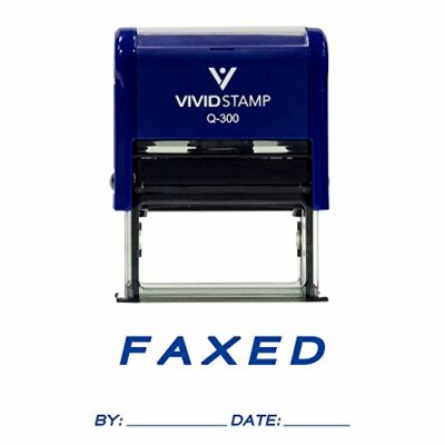 Faxed By Date Self Inking Rubber Stamp | eBay