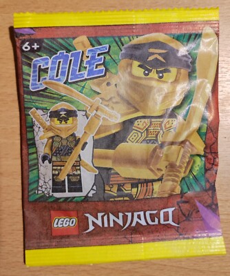 POLYBAG LEGO MINIFIGURE FIGURINE NINJAGO NINJA GOLDEN COLE FOIL 892295 ...