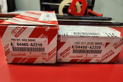 2011-2016 Sienna Front & Rear Genuine OEM Brake Pad Set 04465-AZ319 ...