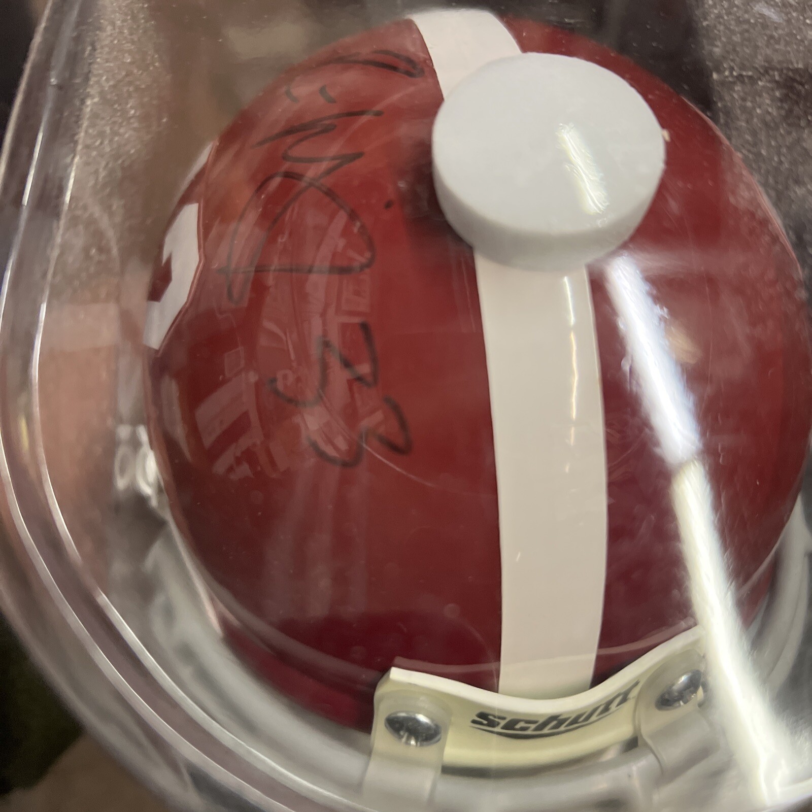 Alabama Crimson Tide Le’Ron McLain SIGNED Namath #12 Schutt Mini Helmet ...