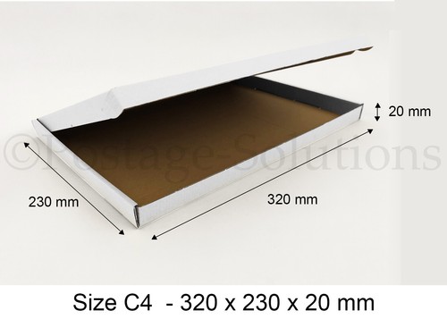 Large Letter box Royal Mail PIP Boxes C4 C5 C6 C7 DL Card board Postal ...